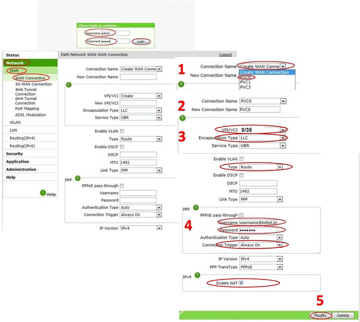 شرح اعدادات راوتر ZTE ZXHN H108N لشركة WE و TEDATA - تذكرة نت