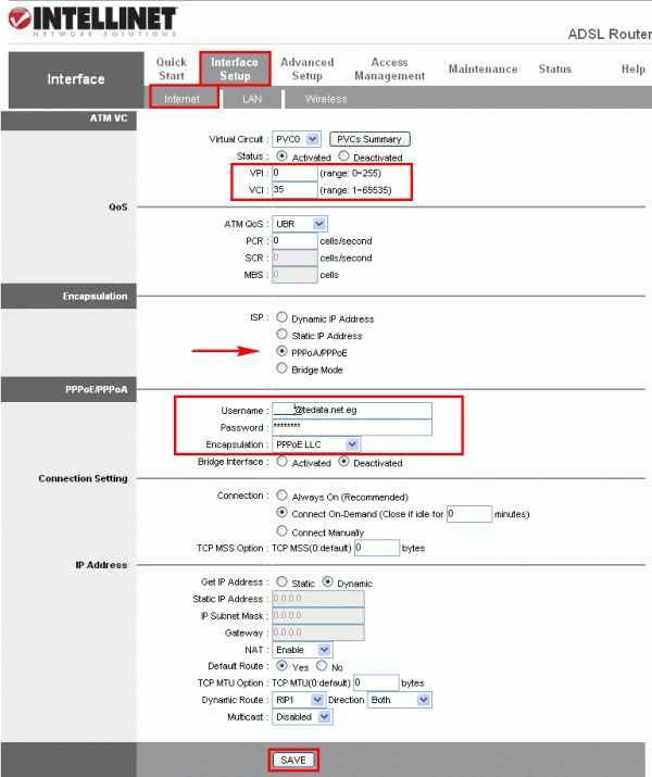 Intellinet Router Configuration - تذكرة نت