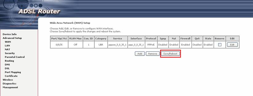 Comtrend Router Configuration