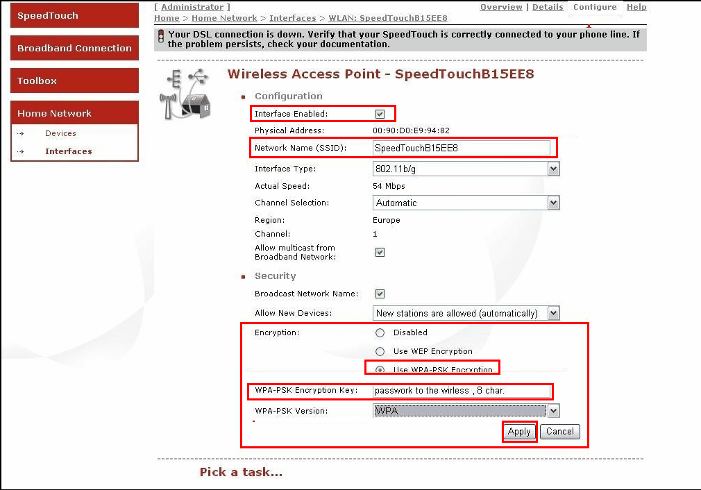 Speedtouch 5 Led Thomson Router Configuration - تذكرة نت