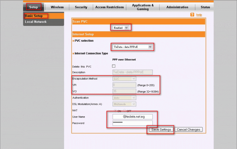 Siemens Router Configuration - تذكرة نت