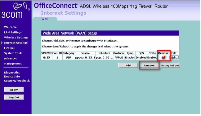 3com Router Configuration Interface 2