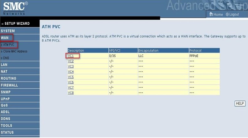 SMC Router Configuration - تذكرة نت