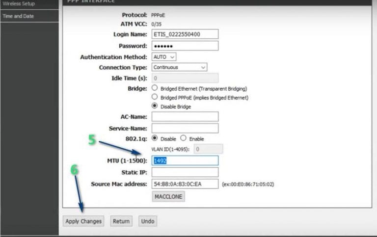 How To Change DNS And Add MTU IN D-LINK - تذكرة نت