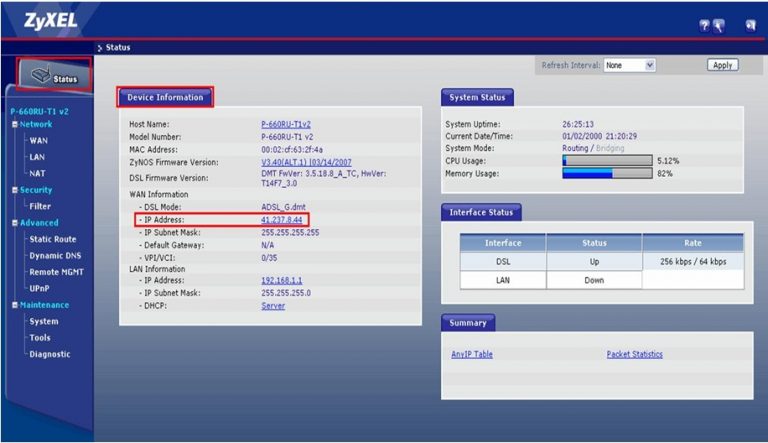 ضبط اعدادات راوتر وي الجديد Zyxel VMG3625-T50B - تذكرة نت