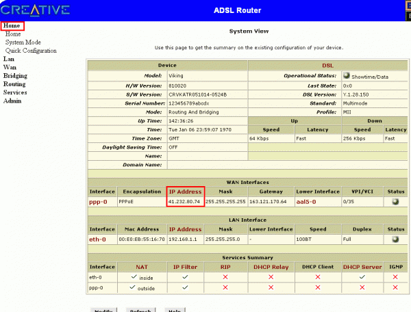 Creative Router Configuration