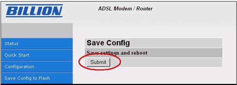 Billion Router Configuration