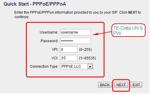 EdiMax Router Configuration (interface 3)