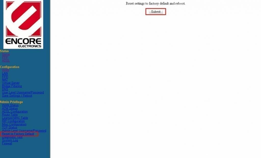 Encore Router Configuration