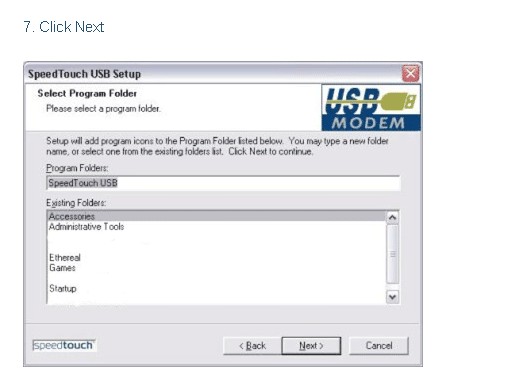 Speedtouch 330 Setup - تذكرة نت