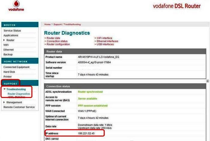 Vodafone Router Configuration - تذكرة نت