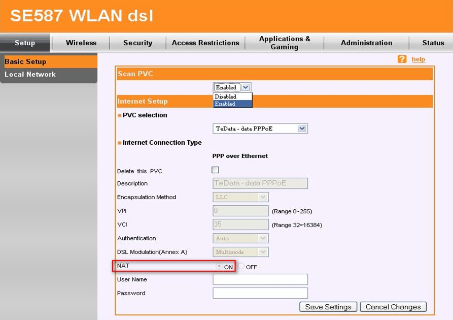 Siemens Router Configuration - تذكرة نت