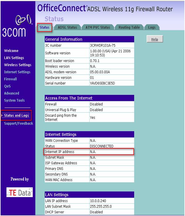 3Com Router Configuration
