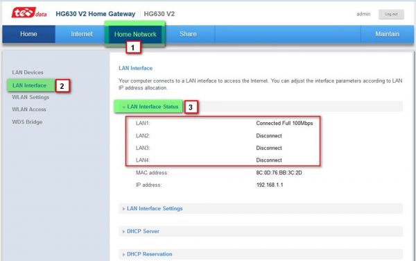 ضبط اعدادات راوتر HG630 V2 الدليل الكامل عن الراوتر - تذكرة نت