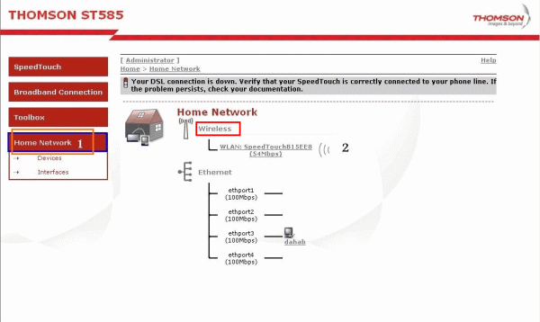 Speedtouch 5 Led Thomson Router Configuration - تذكرة نت