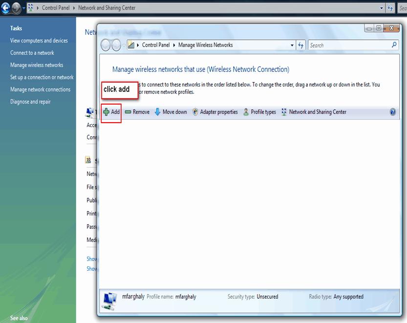 Windows Seven Network Settings - تذكرة نت
