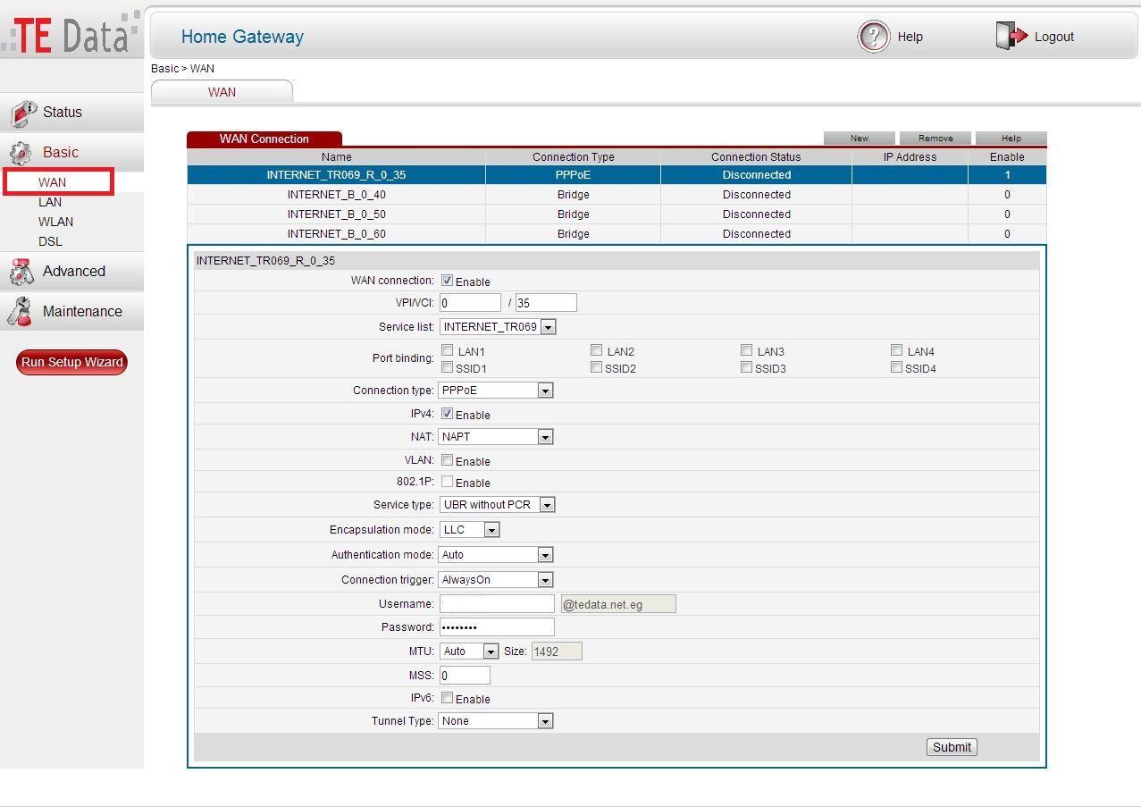 WE [Huawei - HG532N - HG531 V1] Configuration - تذكرة نت