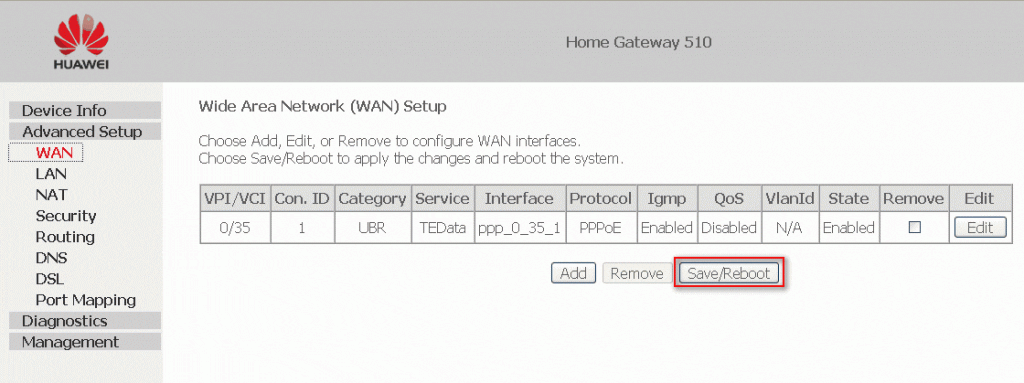 Huawei Router Configuration - تذكرة نت