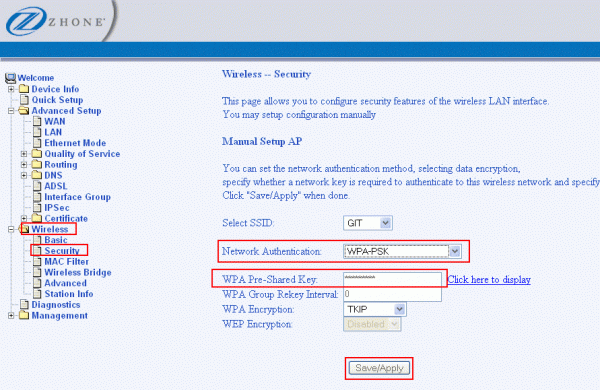 Zhone Router Configuration - تذكرة نت
