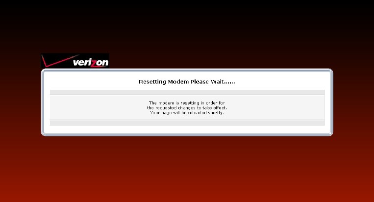 Verizon Router Configuration - تذكرة نت