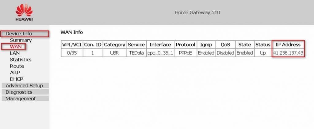 Huawei Router Configuration - تذكرة نت