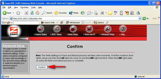Zoom X5v ADSL modem router - تذكرة نت