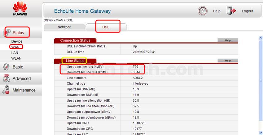 Huawei Router Configuration Interface 6 - تذكرة نت