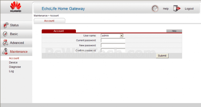Huawei Router Configuration Interface 6 - تذكرة نت