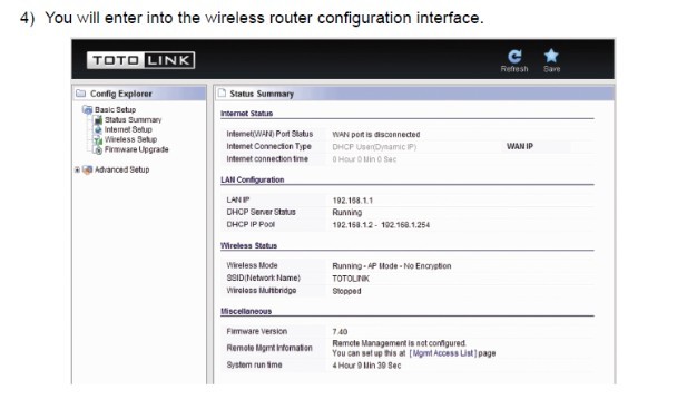 TOTO Link configuration - تذكرة نت