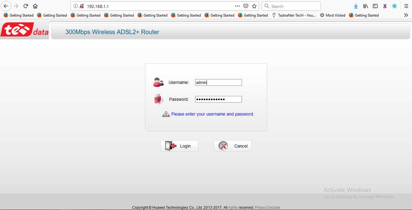 How to check DSL Modulation type TE-Data ( HG532 ) - تذكرة نت