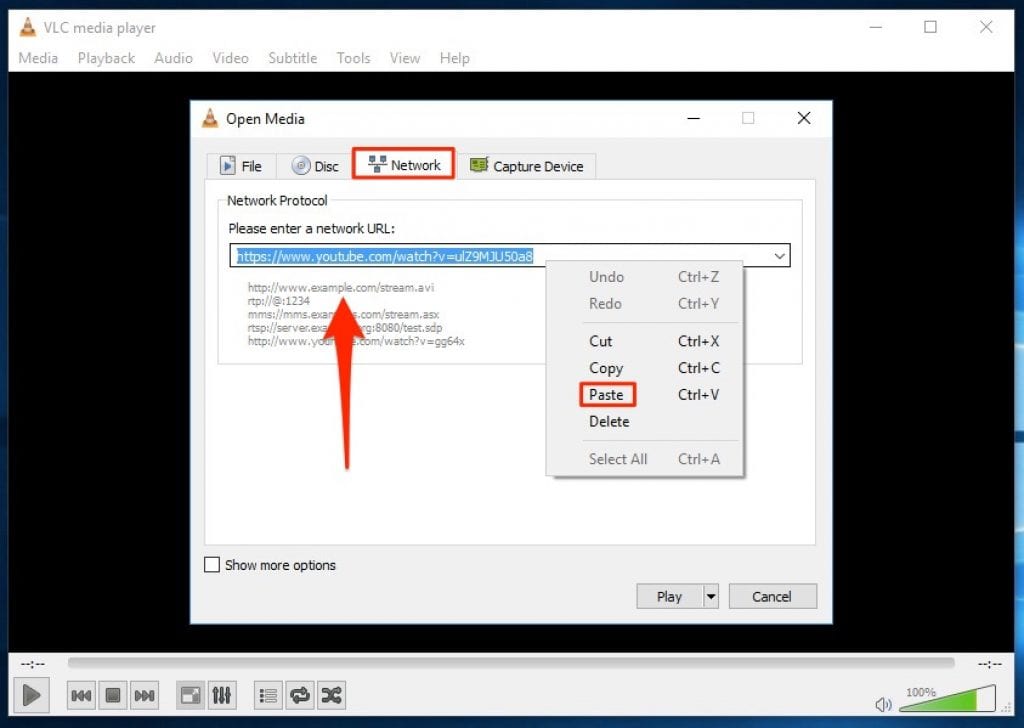 كيفية تحميل مقاطع فيديو يوتيوب باستخدام برنامج Vlc Media Player تذكرة نت