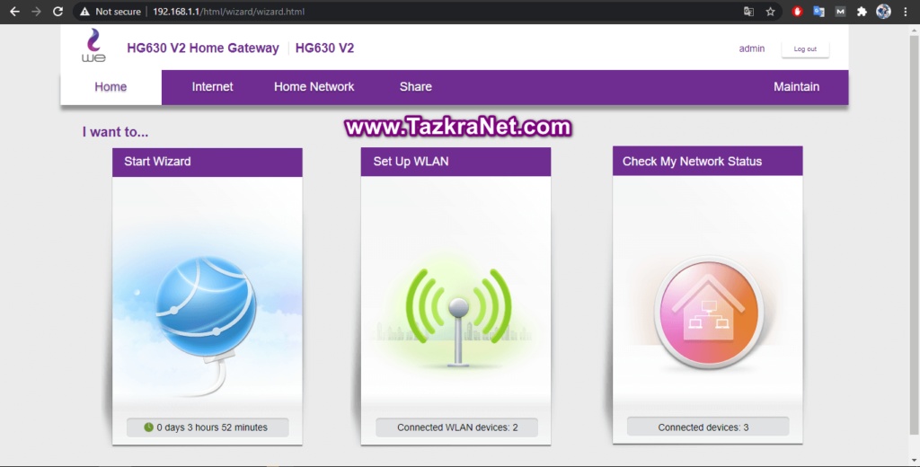 تحميل سوفت وير راوتر we وي HG630 V2 اﻷصلي - تذكرة نت