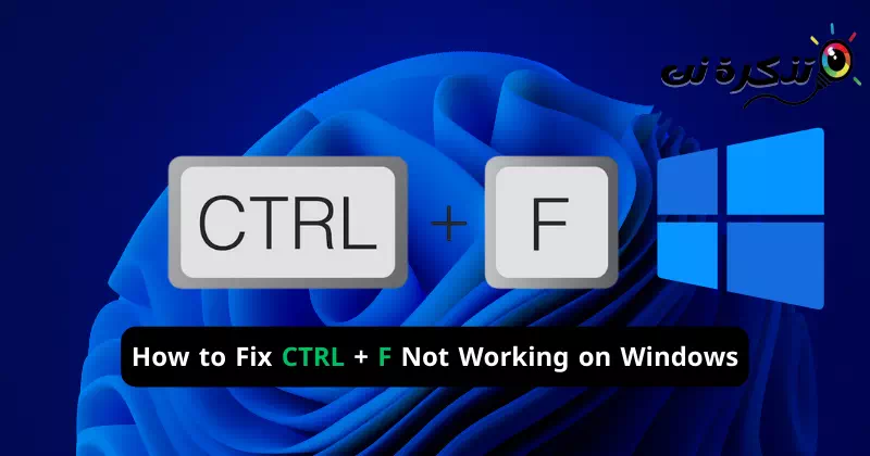كيفية إصلاح عدم عمل CTRL + F على ويندوز (10 طرق) - تذكرة نت